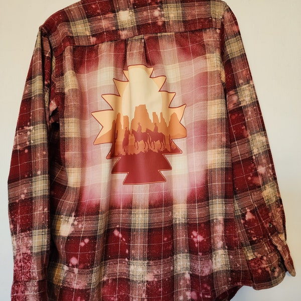 Bleached Flannel - Etsy