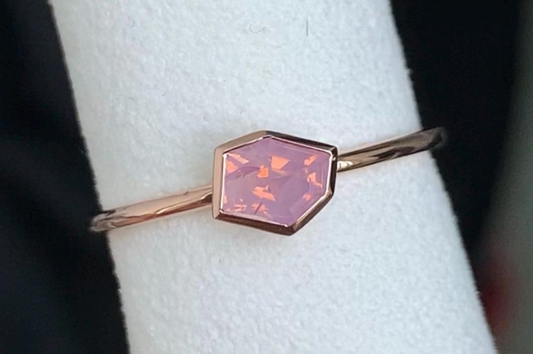 Solid Gold, Gold Ring 14k, Pure Gold, Uncoated, Milksapphirevn, Silky ...