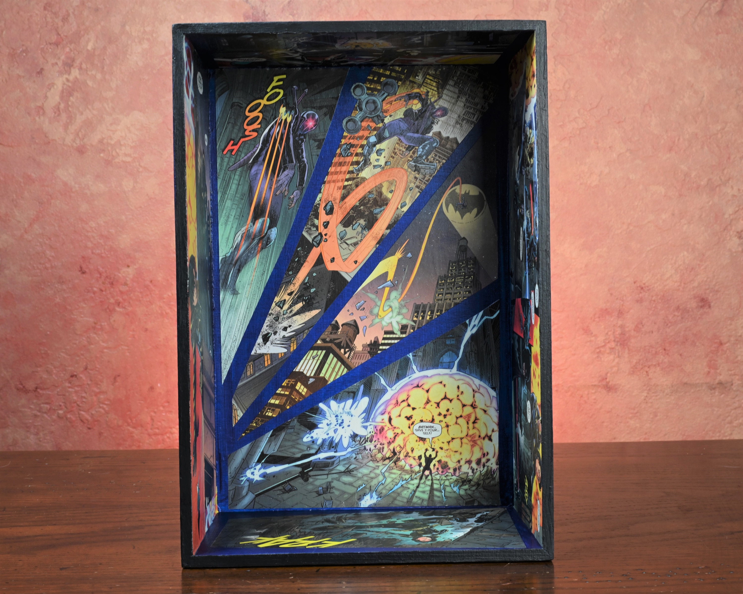 Batman Comic Decoupage Box gift Box All Purpose Box - Etsy