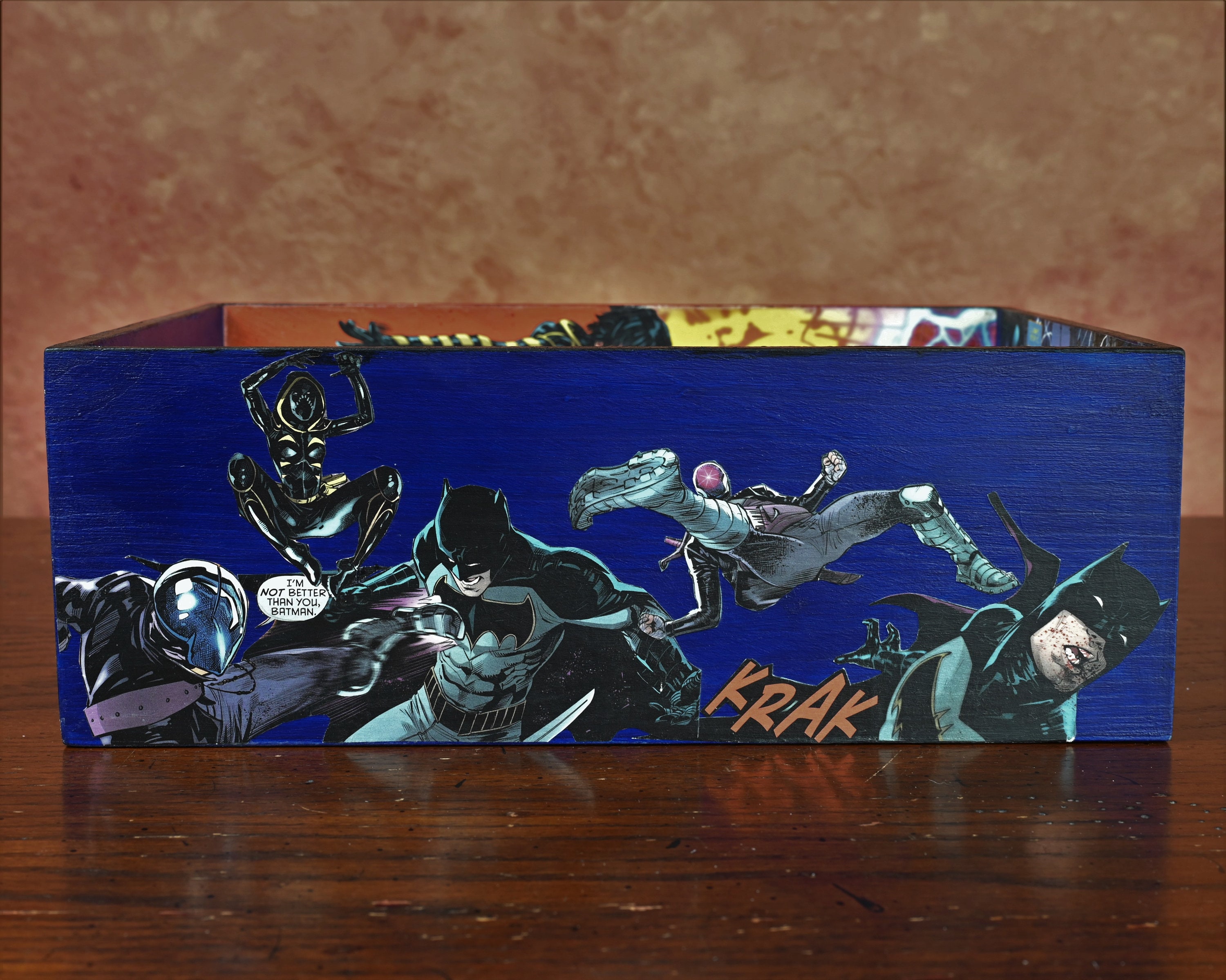 Batman Comic Decoupage Box ,gift Box, All Purpose Box - Etsy