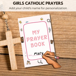 Girls Pink Prayer Book for Catholic Children | Printable Catholic ...