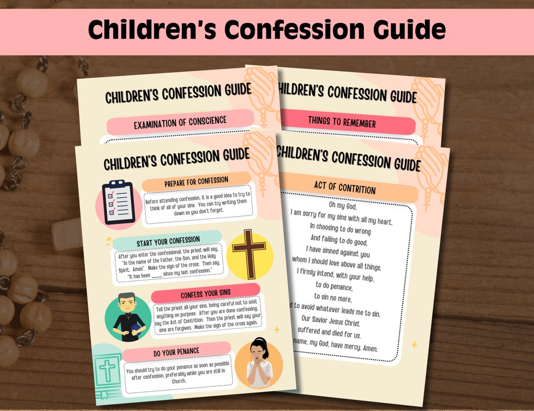 Children's Confession Guide | Helping Catholic Kids Prepare for ...