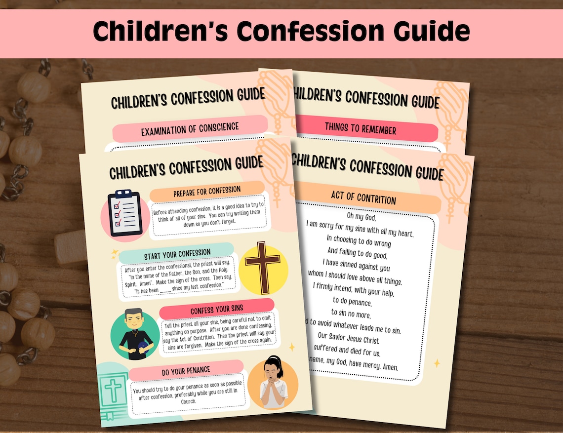 Children's Confession Guide | Helping Catholic Kids Prepare for ...