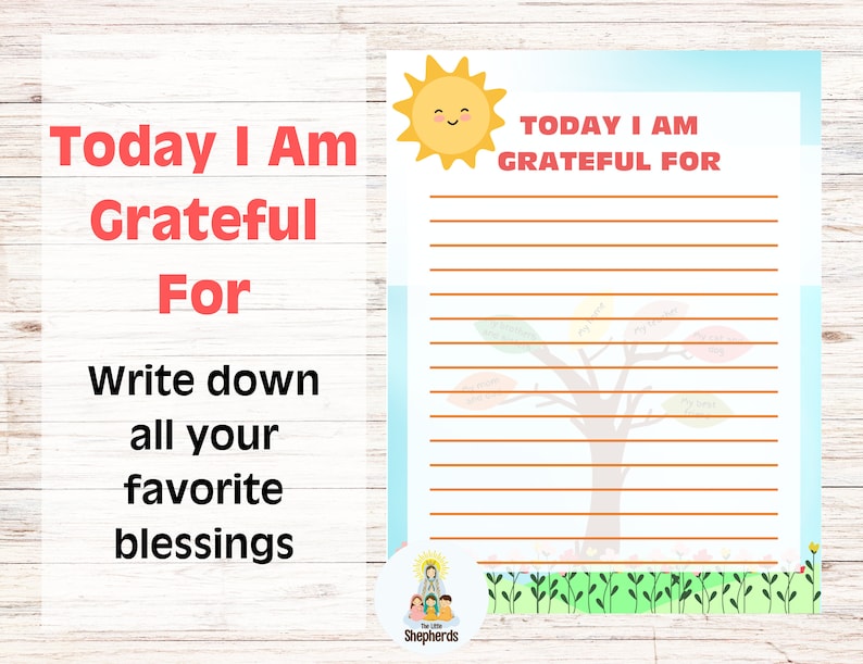 Árbol de gratitud imprimible para niños pequeños / Enseñar el ...