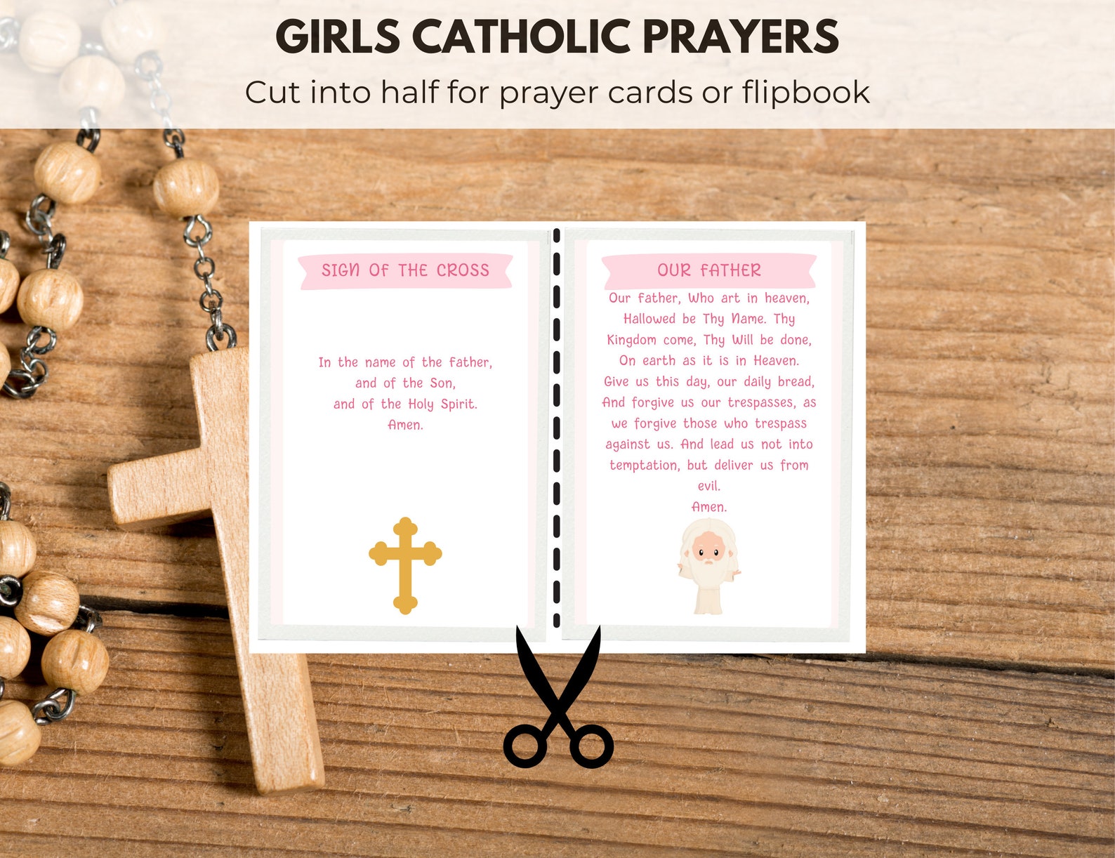 Girls Pink Prayer Book for Catholic Children | Printable Catholic ...