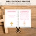 Girls Pink Prayer Book for Catholic Children | Printable Catholic ...