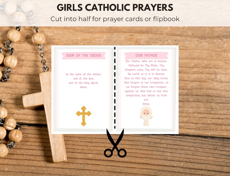 Girls Pink Prayer Book for Catholic Children | Printable Catholic ...