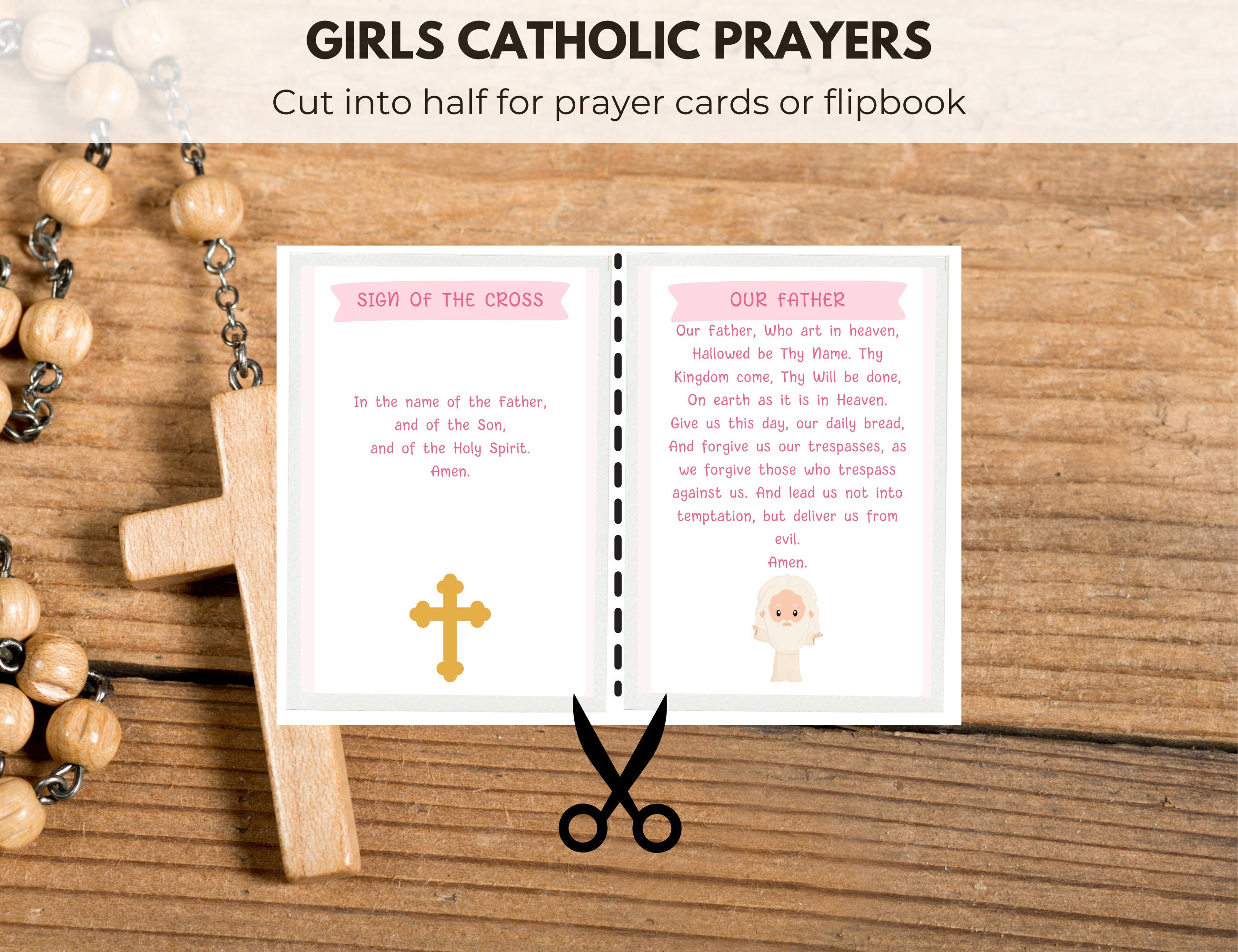 Girls Pink Prayer Book for Catholic Children | Printable Catholic ...