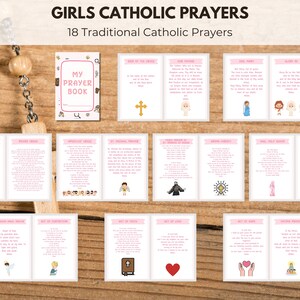 Girls Pink Prayer Book for Catholic Children | Printable Catholic ...