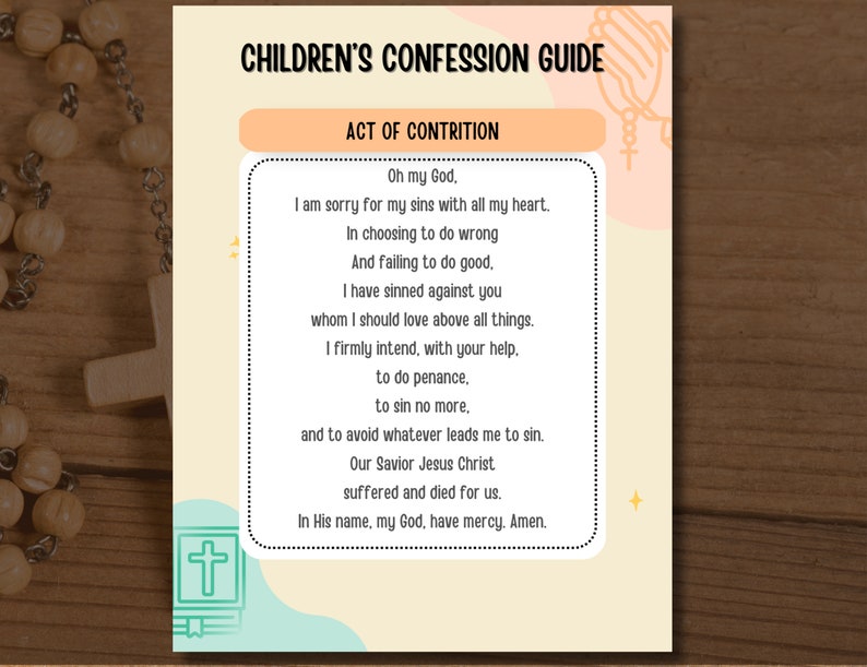 Children's Confession Guide | Helping Catholic Kids Prepare for ...