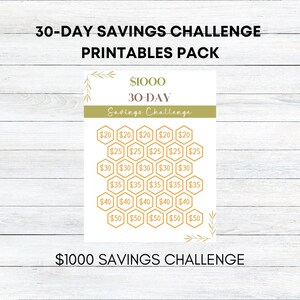 Printable Savings Challenge Planner Bundle, BONUS Blank Savings ...