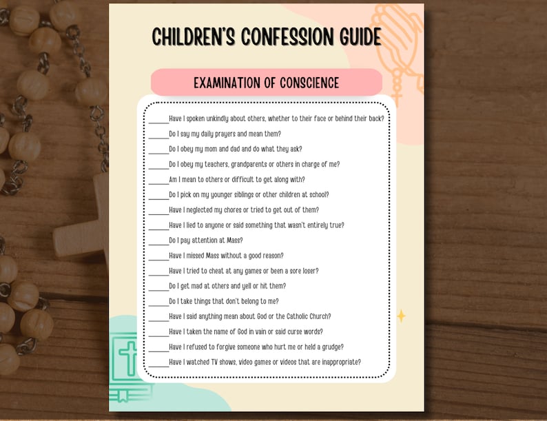 Children's Confession Guide | Helping Catholic Kids Prepare for ...