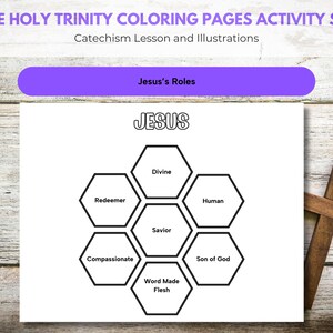The Holy Trinity Coloring Pages Activity Set | Catechism Lesson ...
