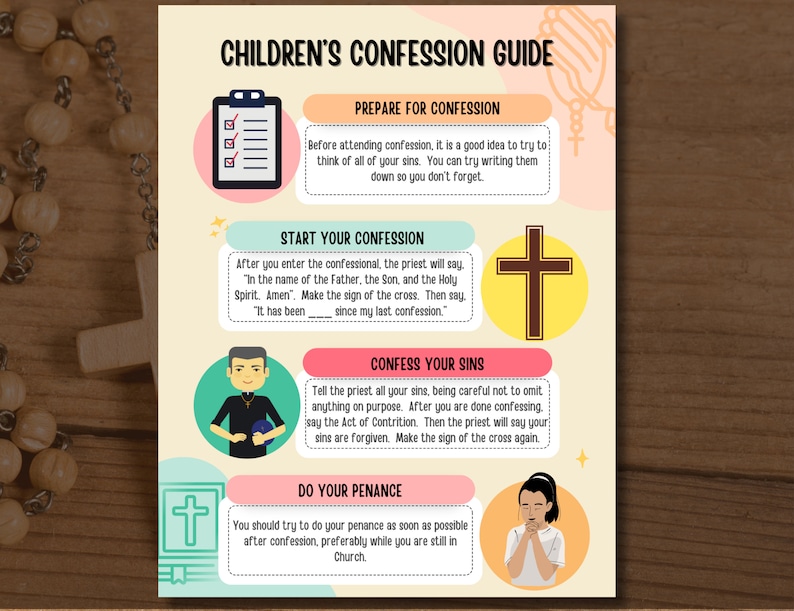 Children's Confession Guide | Helping Catholic Kids Prepare for ...