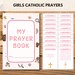 Girls Pink Prayer Book for Catholic Children | Printable Catholic ...