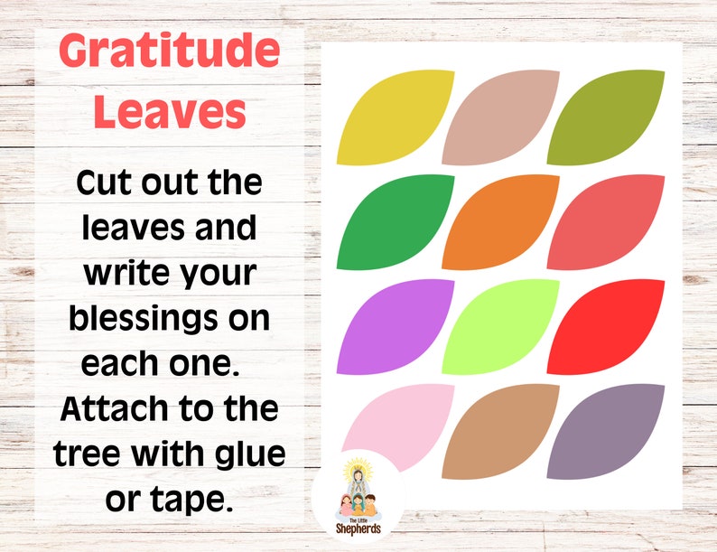 Árbol de gratitud imprimible para niños pequeños / Enseñar el ...