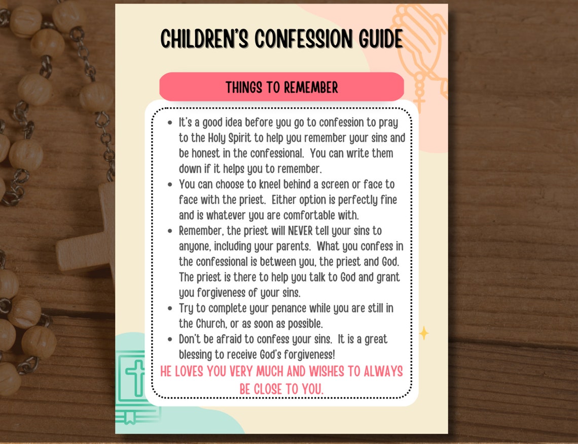 Children's Confession Guide | Helping Catholic Kids Prepare for ...