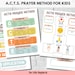 A.C.T.S. Prayer Method for Kids | ACTS Prayer Guide for Families ...
