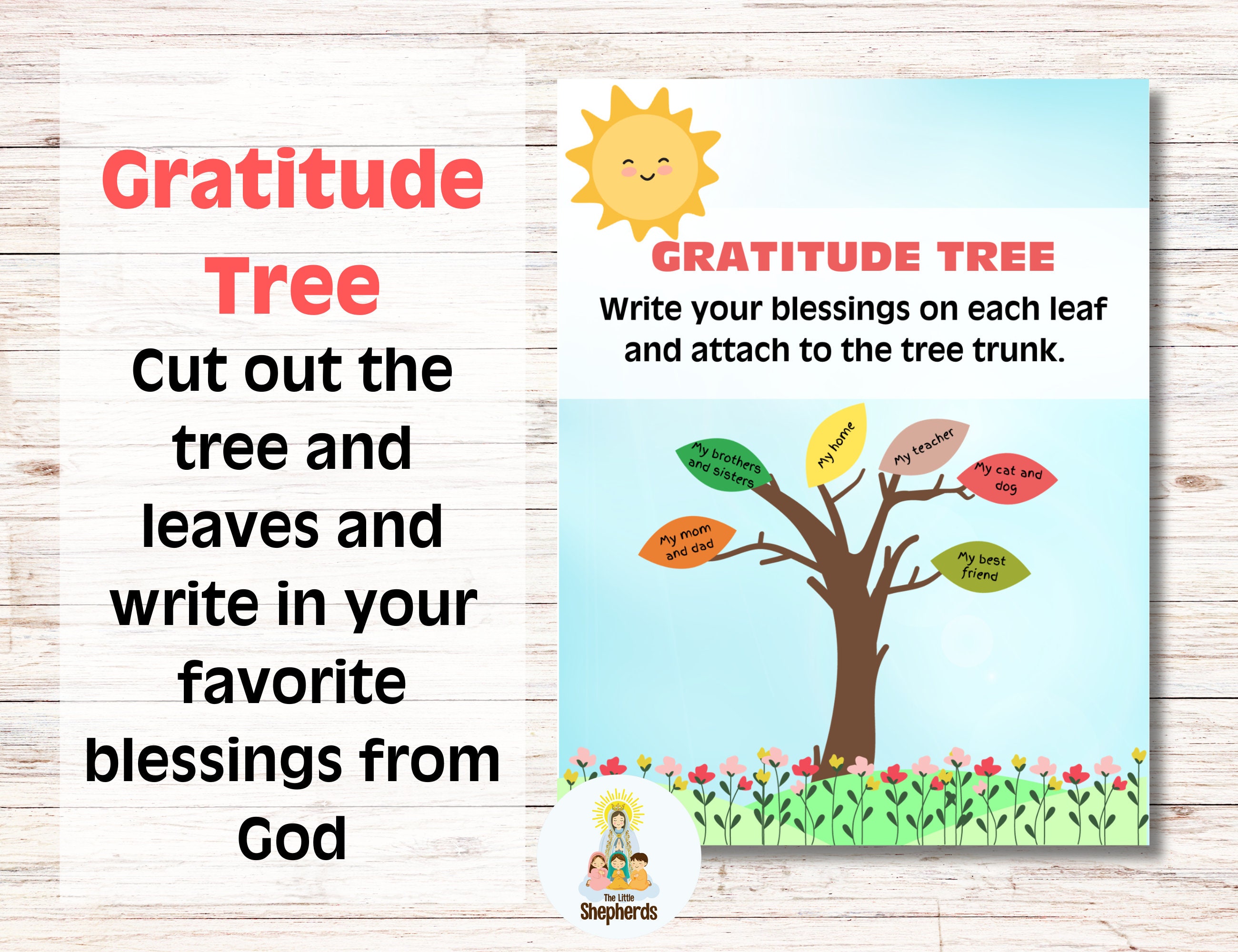 Árbol de gratitud imprimible para niños pequeños / Enseñar el ...