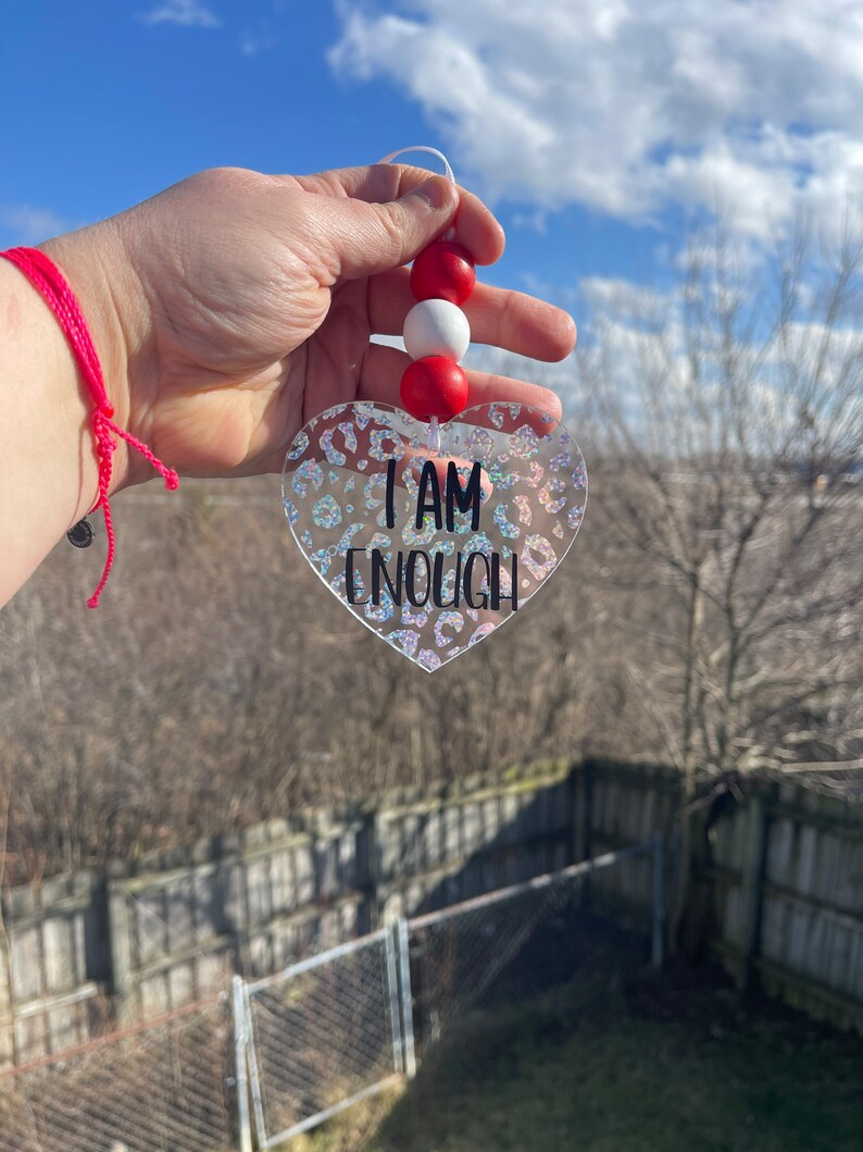 Positive Affirmation Car Charm,carcharm,rear View Mirror Car Charm ...