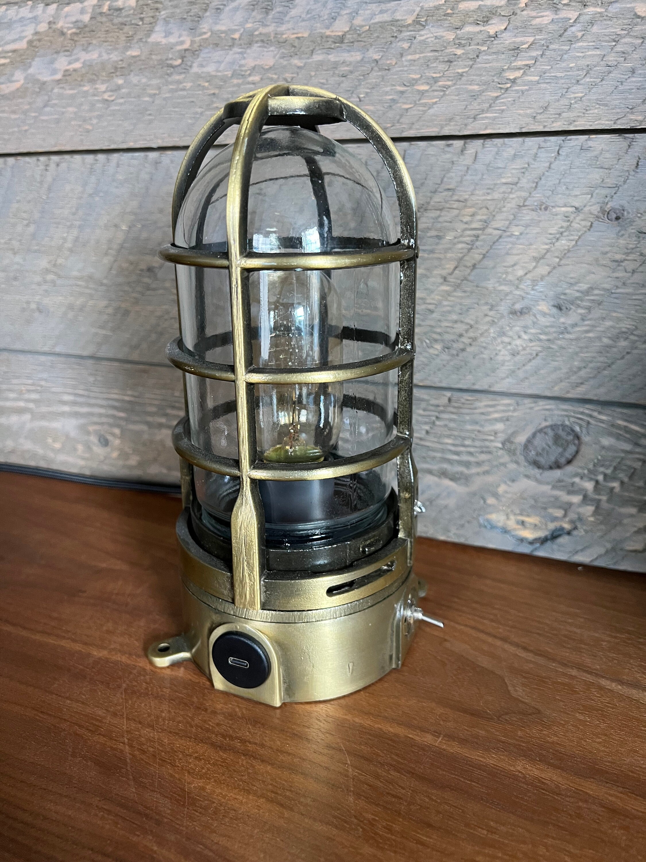 Table Lamp-desk Lamp-edison Steampunk Lamp-rustic Home Decor-gift for ...