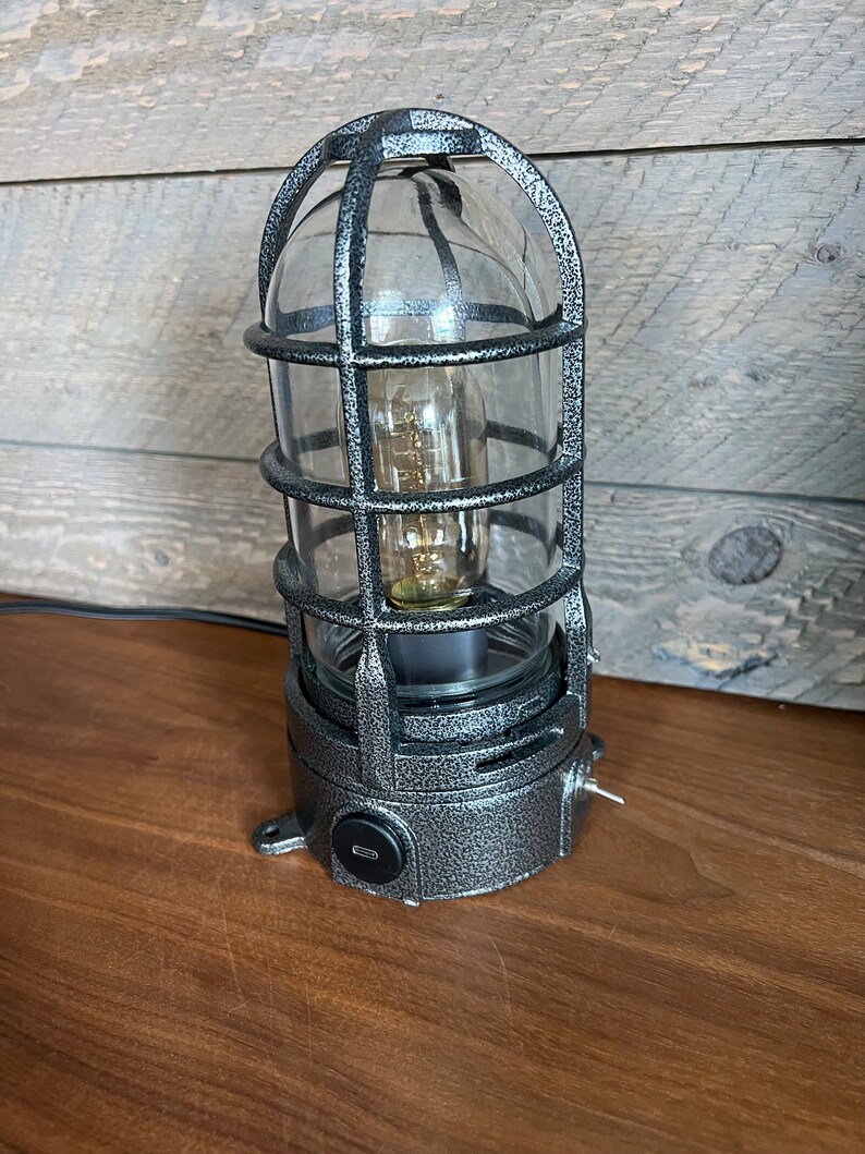 Table Lamp-desk Lamp-edison Steampunk Lamp-rustic Home Decor-gift for ...