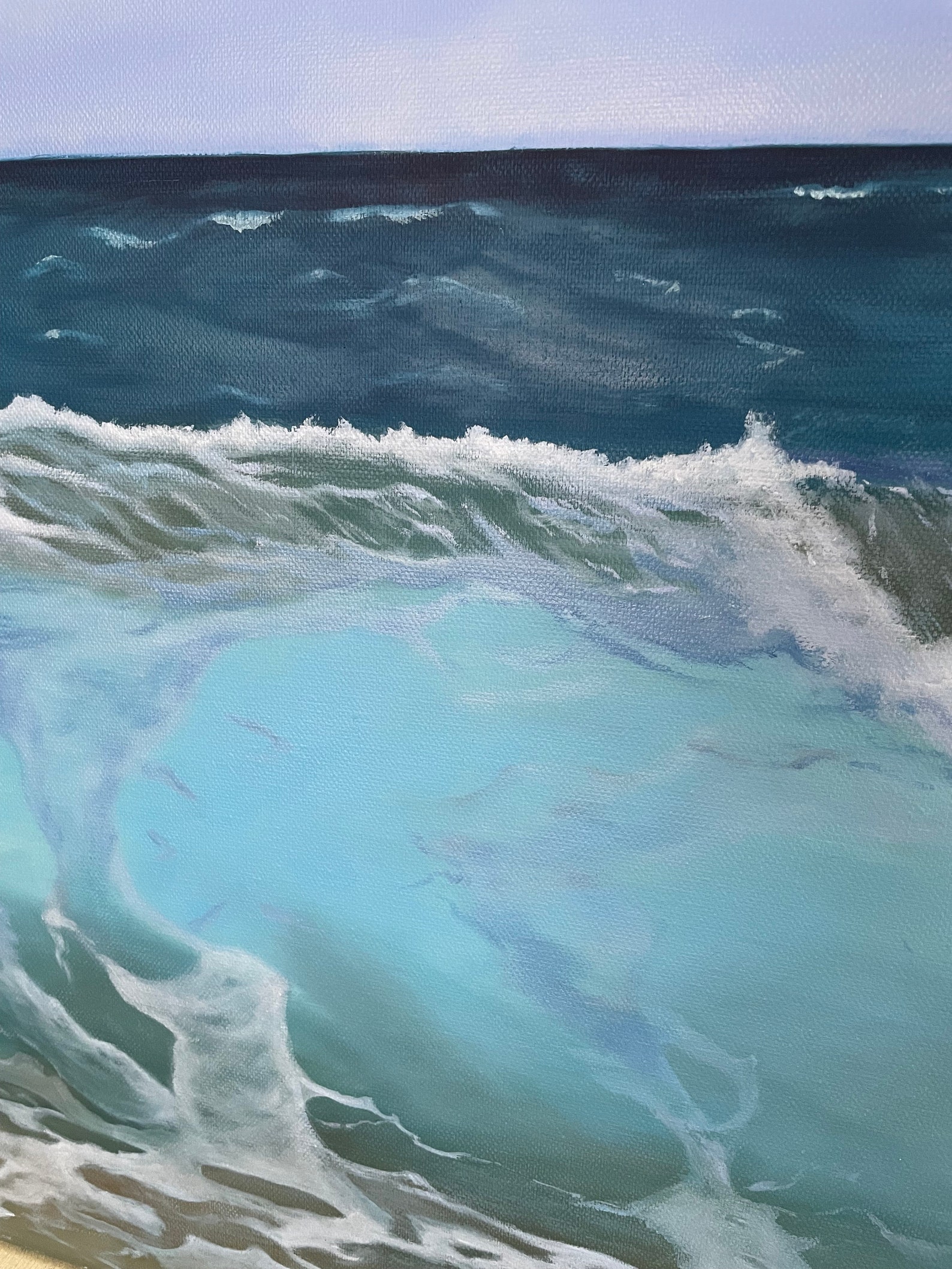 Ocean, Sea, Original Oil Painting, Painting, Artwork, Blue Water, Ocean ...
