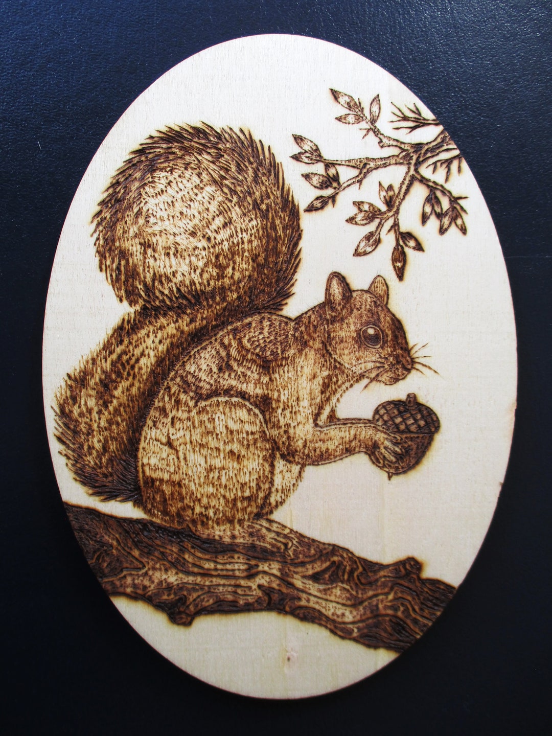 Squirrel Wood Burn Wall-hanging - Etsy