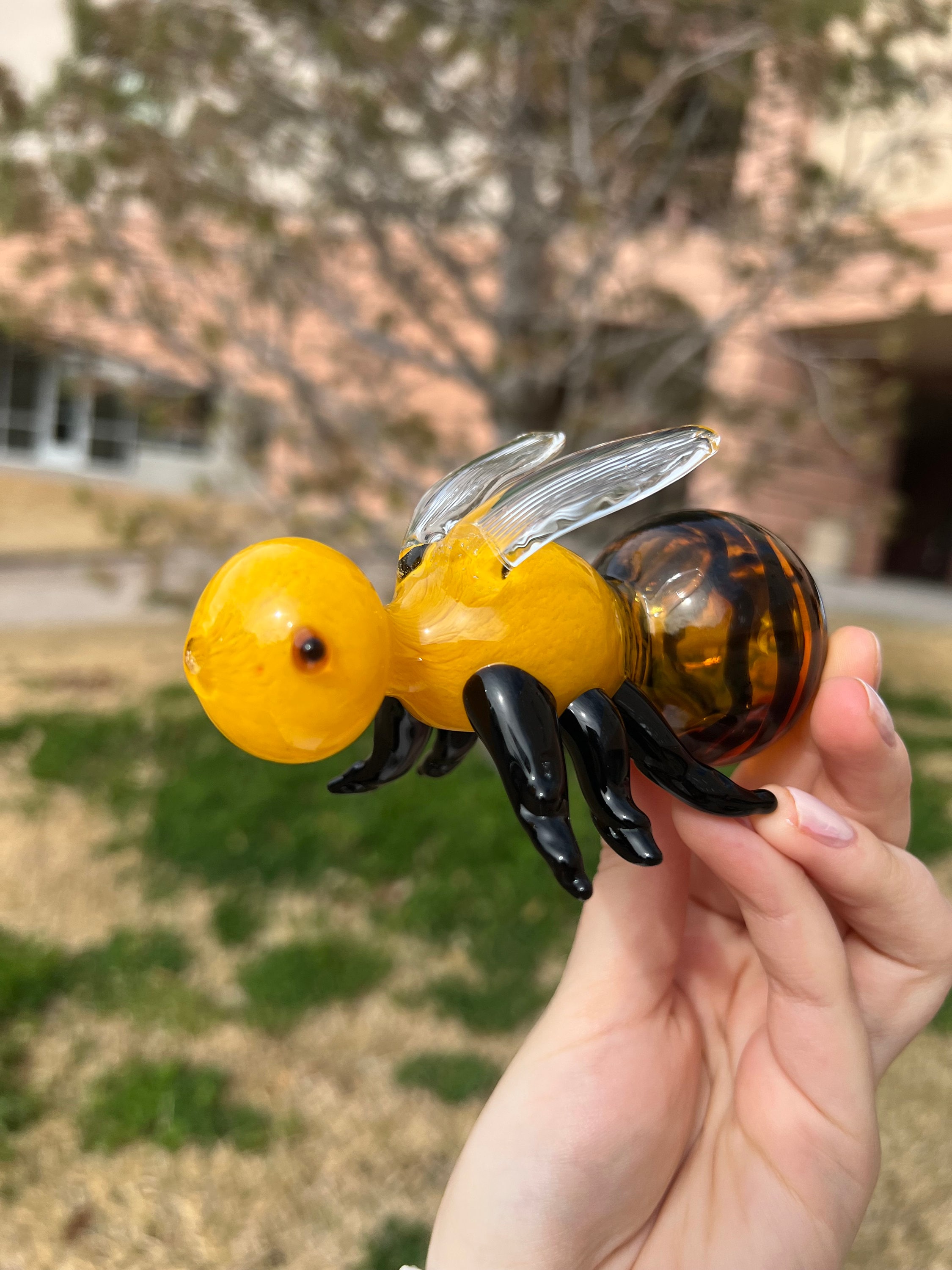 Bee Hand Pipe Girly Handmade Pipe Pink Pipe Animal Hand - Etsy