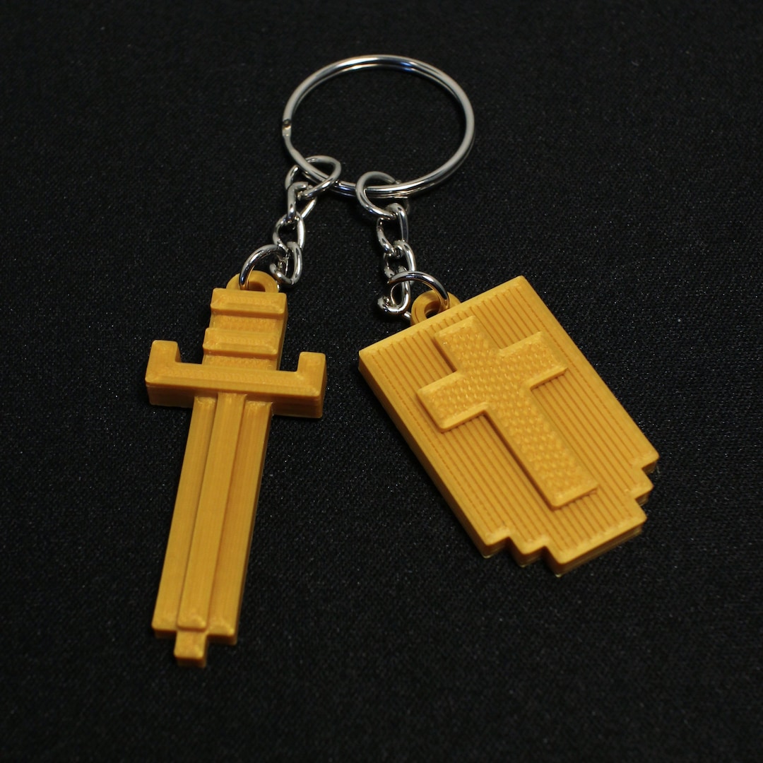 Legend of Zelda Nintendo 8-bit Link Sword and Shield 3D Printed ...