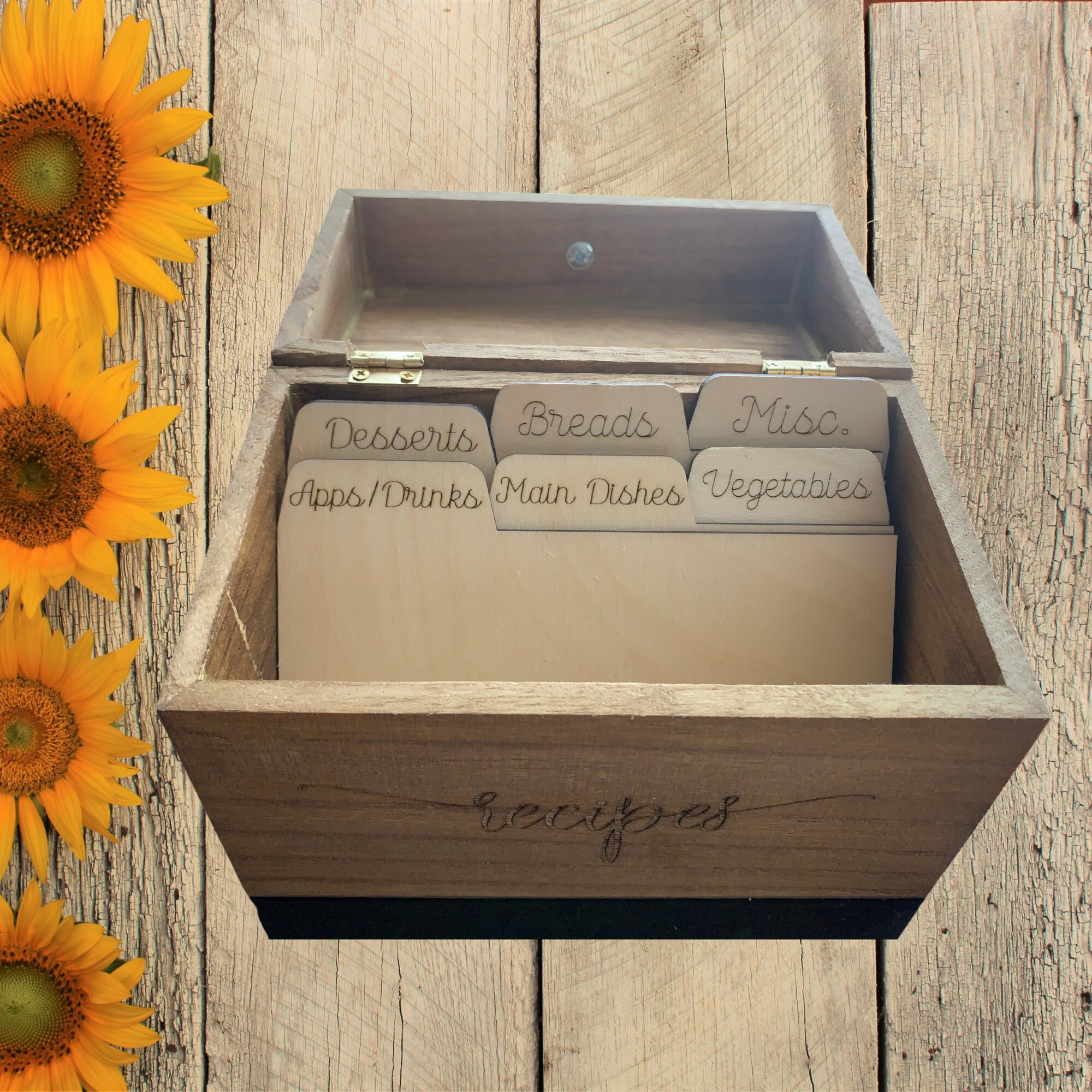 Personalized Recipe Box, Mother Daughter Gift, Wood Recipe Box ...