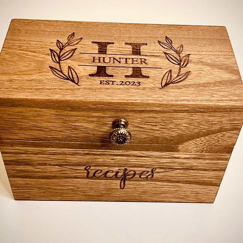 Rustic Recipe Box - Etsy
