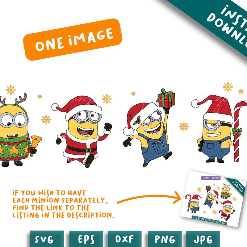 Minions Christmas - Etsy