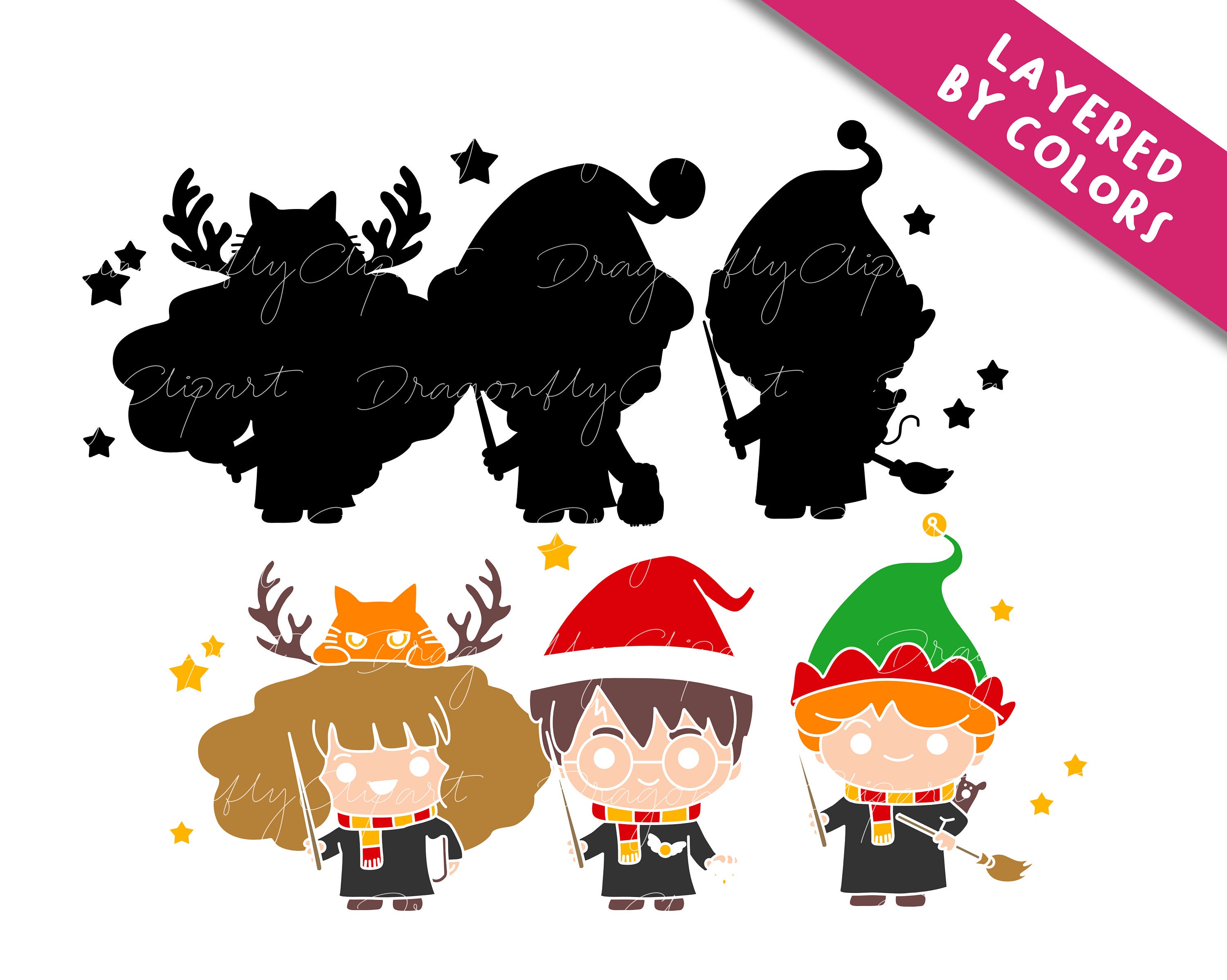 Cute Wizards Noël Svg,friends Svg,wizard Svg,magic Svg,wizard School ...