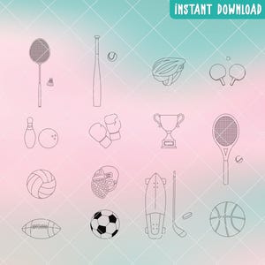 Outdoor Sports Equipment Clipart Bundle - Digital Download - Etsy