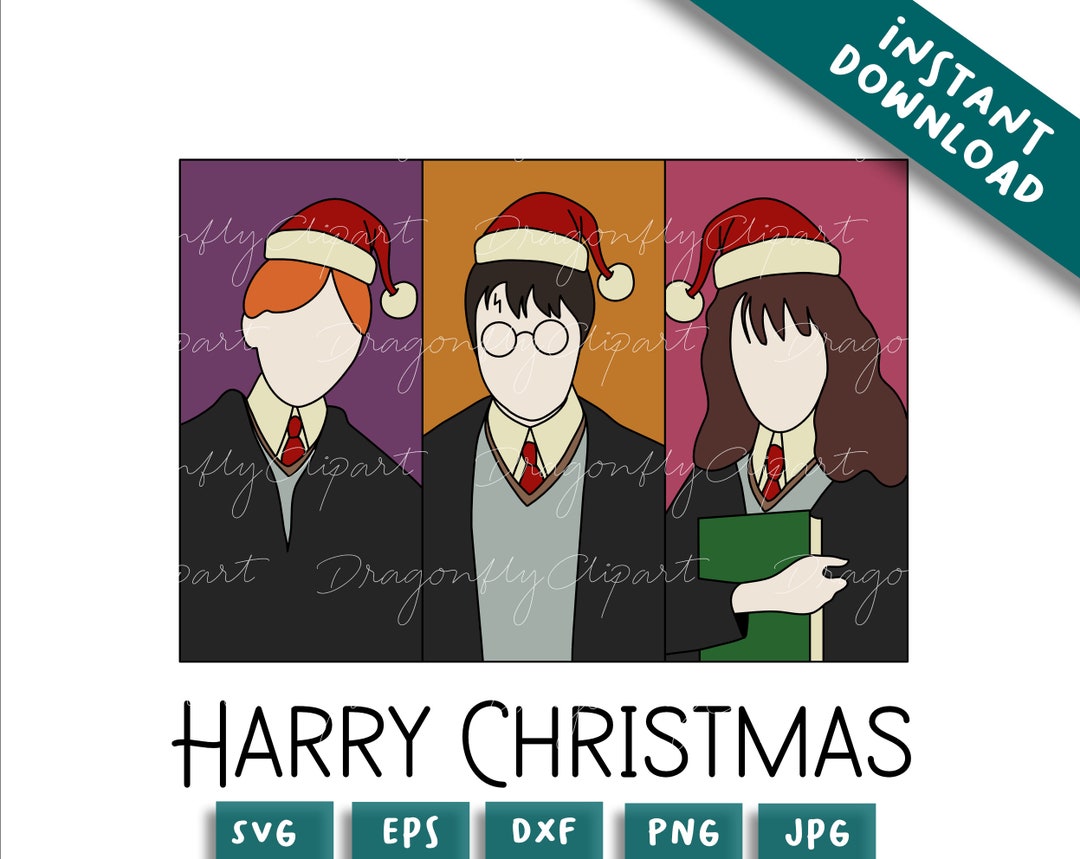 Retro Harry Christmas Squad Wizards Christmas Svg,magic Svg,wizard ...