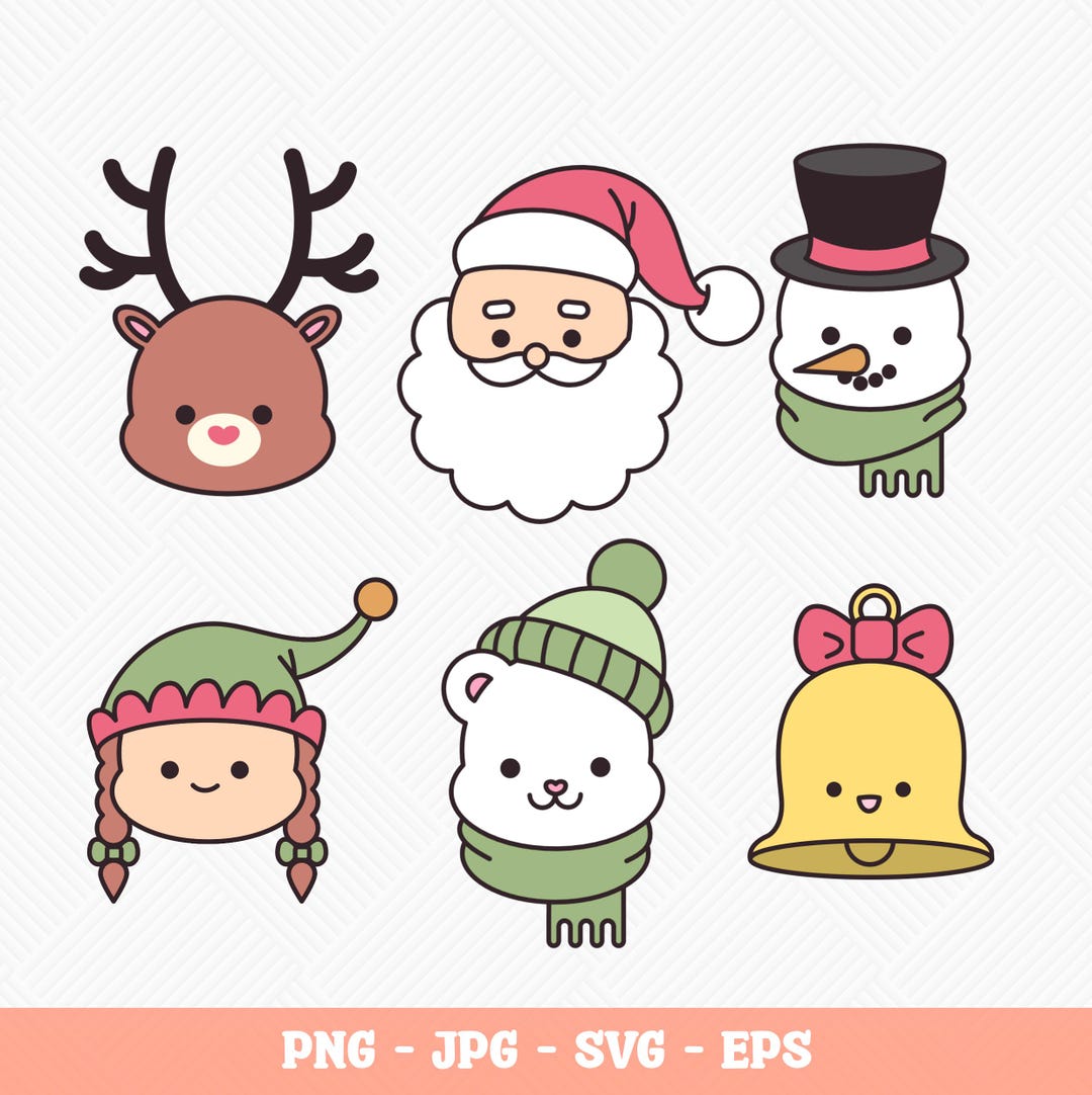 Faces of Christmas Characters Bundle for Cricut and Sublimation - Etsy
