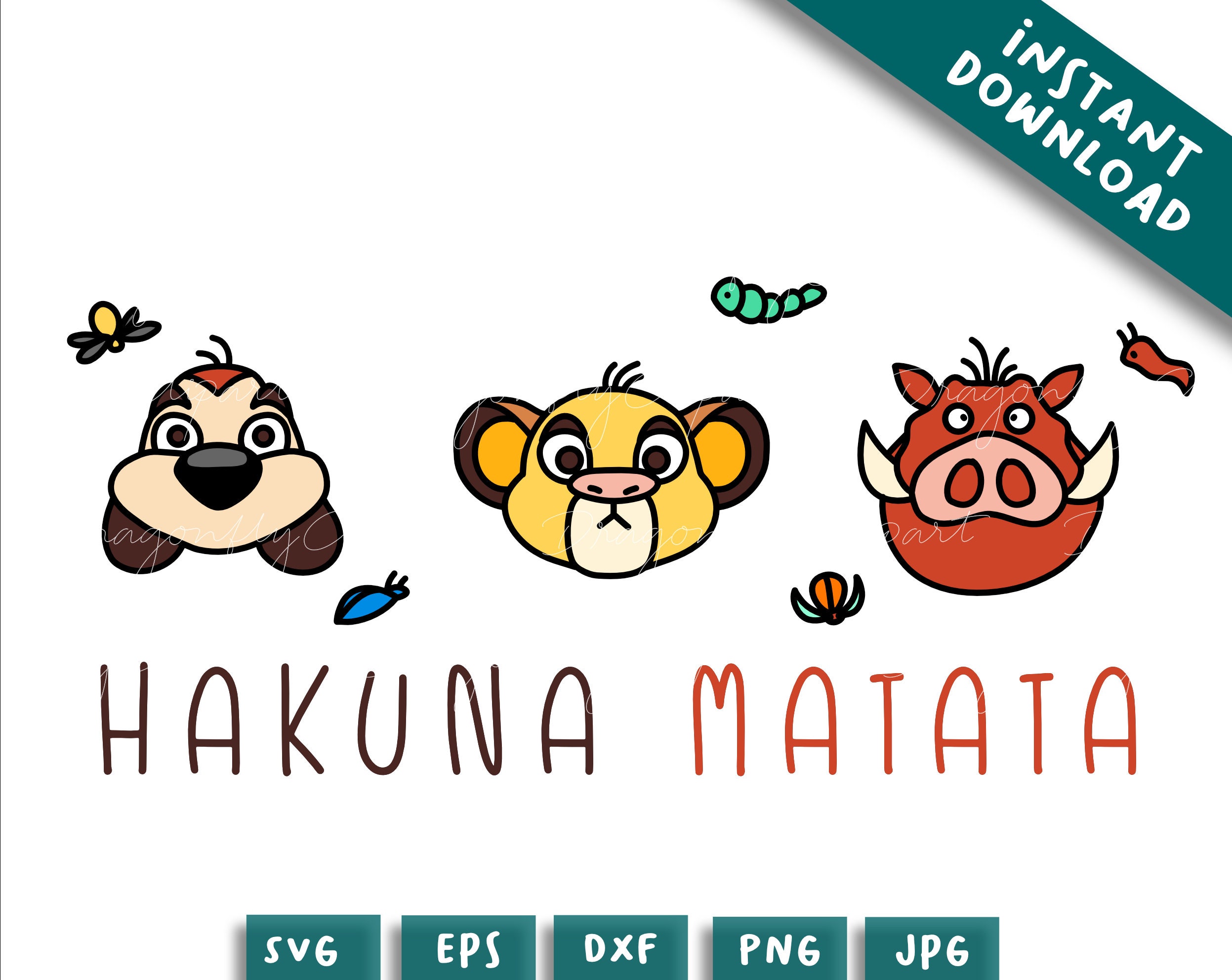 Hakuna Matata Svgfamily Trip Svgbirthday Idealion King - Etsy