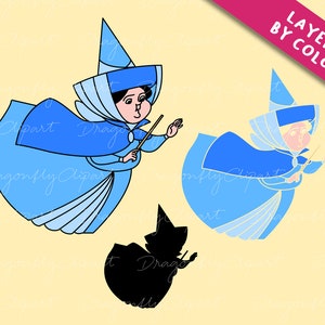 Sleeping Beauty Good Fairies Svg Png, Fairies Aurora Flora, Fauna, and ...