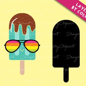 4 Bundle Popsicle Funny Smileys Svg Ice Cream Svg Summer Popsicle Svg ...