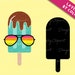 4 Bundle Popsicle Funny Smileys Svg Ice Cream Svg Summer Popsicle Svg ...