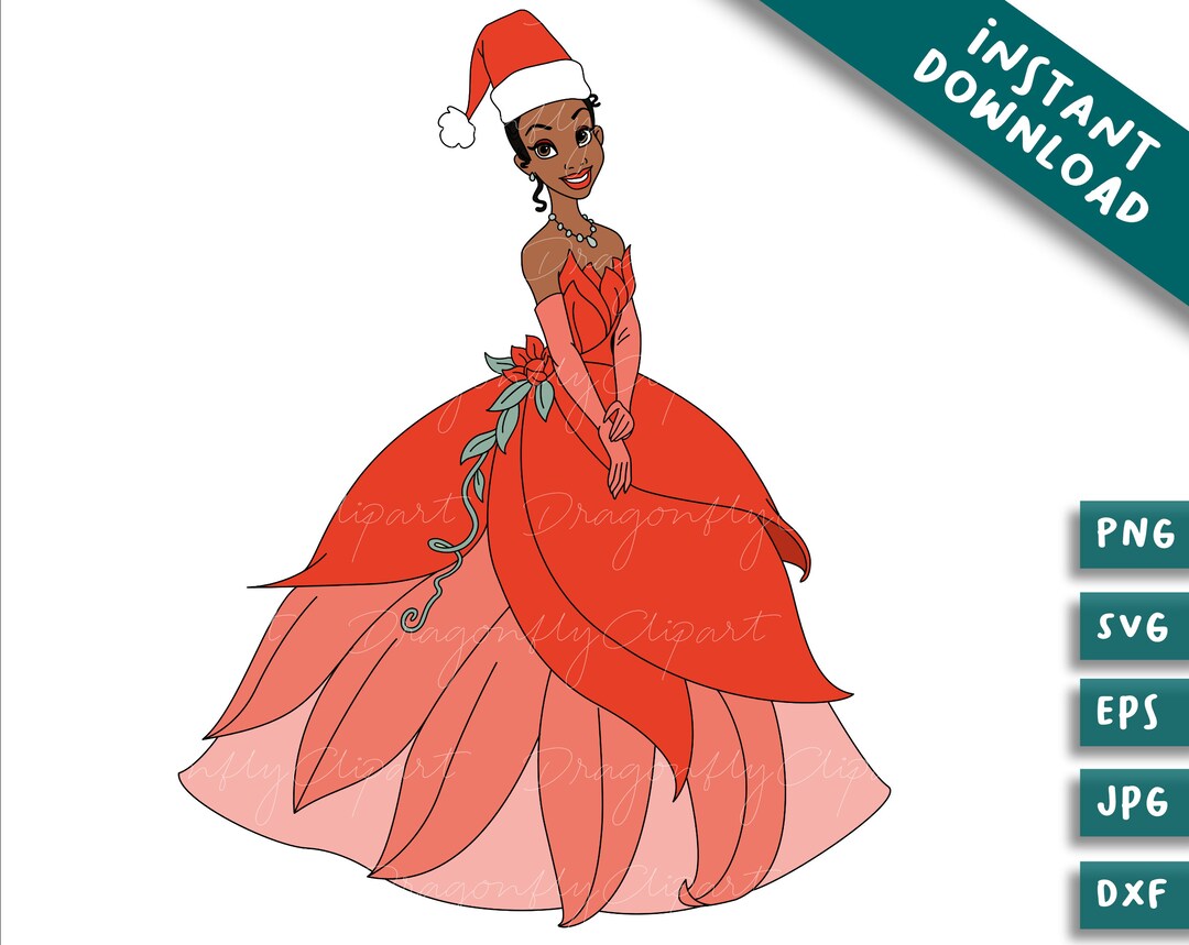 Christmas Tiana Svg Png Svg Cricut Christmas Christmas - Etsy