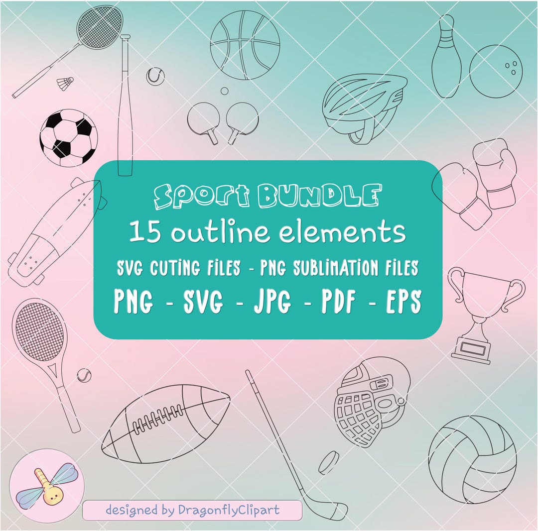 Outdoor Sports Equipment Clipart Bundle - Digital Download - Etsy