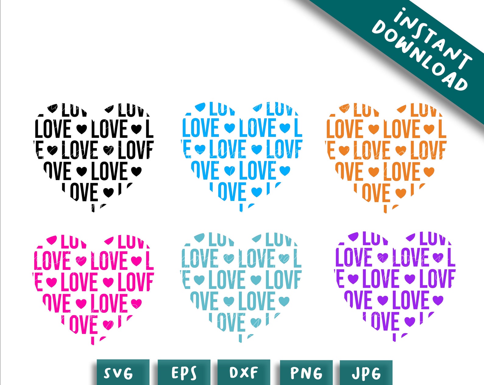 Love Heart on SVG PNG Cut Files, Valentine Svg, Hello Valentine Svg ...