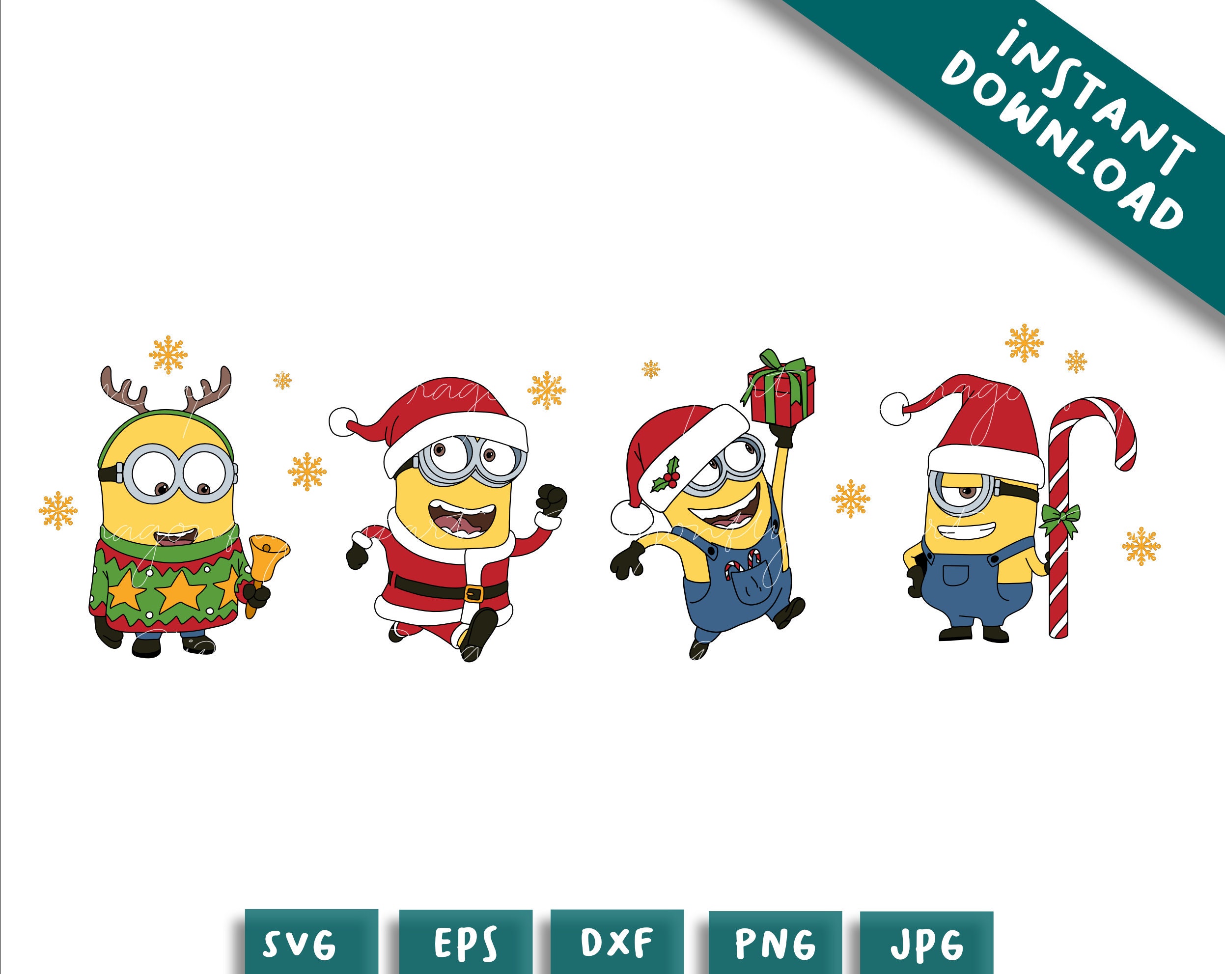 Minion Christmas Clipart