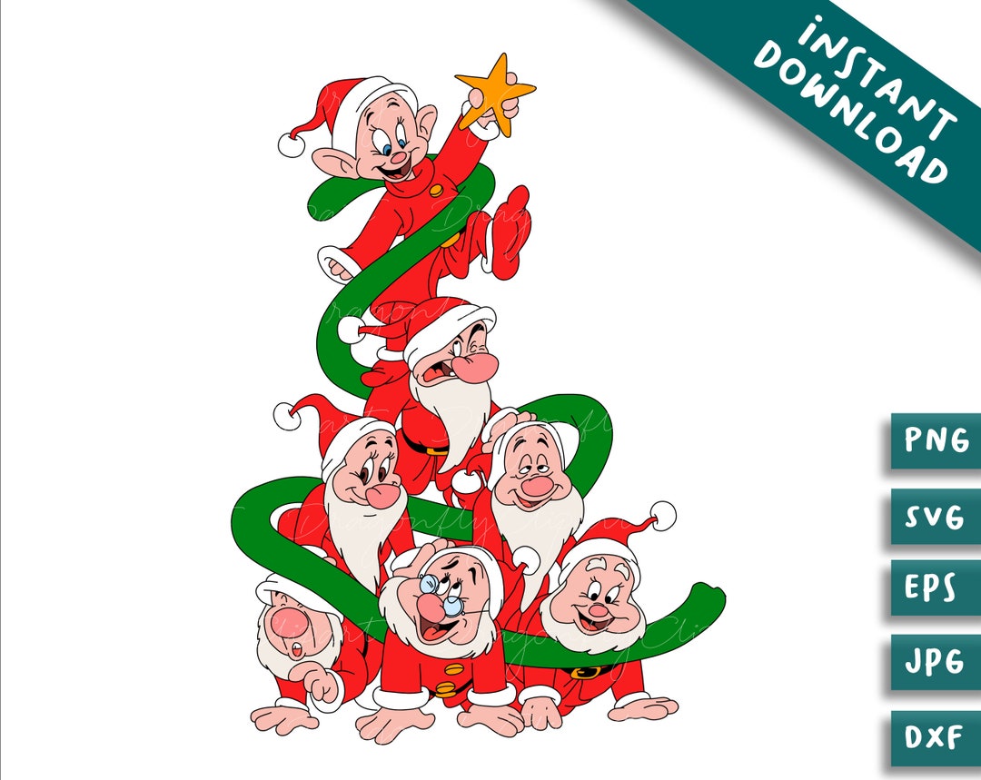 Pine 7 Dwarfs Christmas, Christmas Svg Png, Svg Cricut Christmas ...