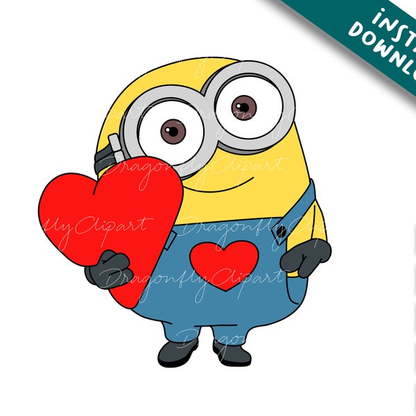 Minion Valentine - Etsy