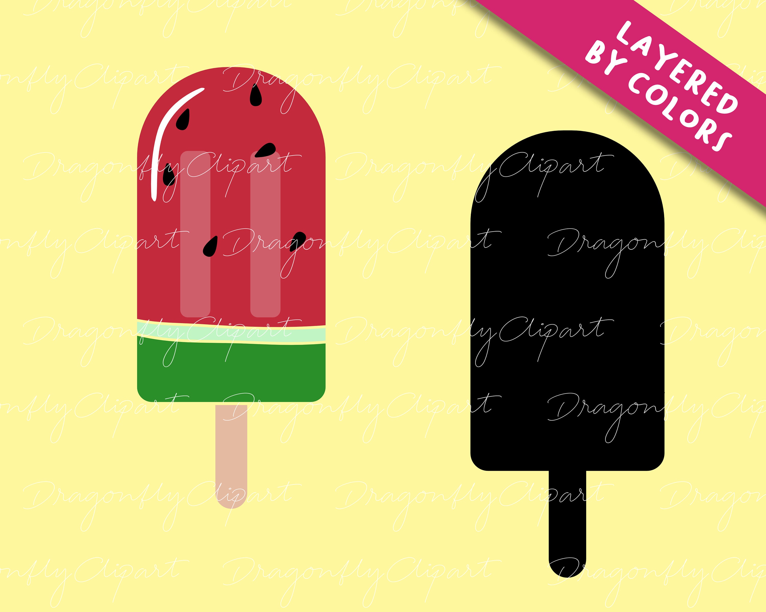 Colorful Popsicle Clipart Set: Summer Fruits (SVG, PNG) - Etsy