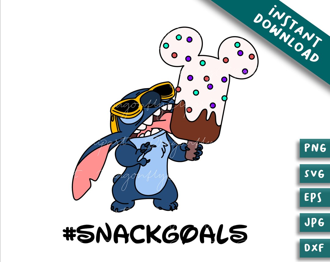 Stitch-snackgoals,disneyland Snacks Svg,disneyworld Trip,icecream ...