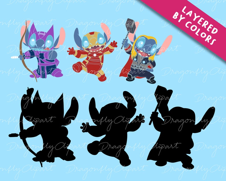 Stitch Superhelden Squad svg,svg Cricut Helden Kind,Geschenk für Freund ...